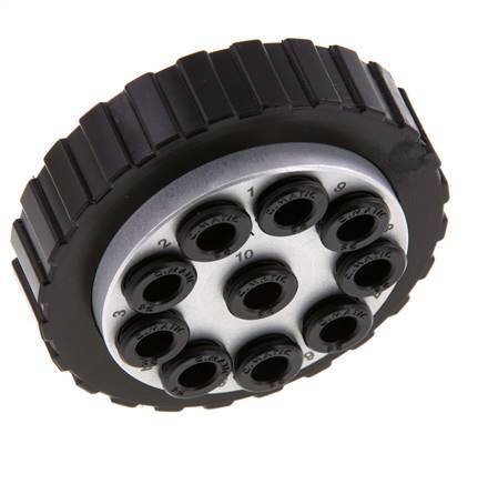 POM Multi-coupling Plug 10x6 mm Push-in Connections Vacuum | Tameson.com