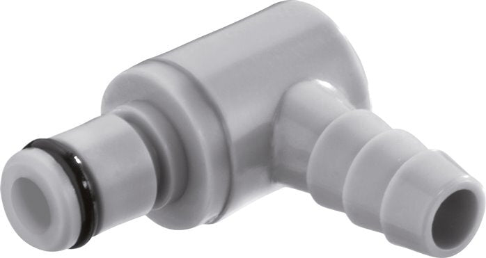 PP DN 3.2 Linktech Coupling Plug 3.2 mm Hose Pillar Grey 90-deg 20 ...