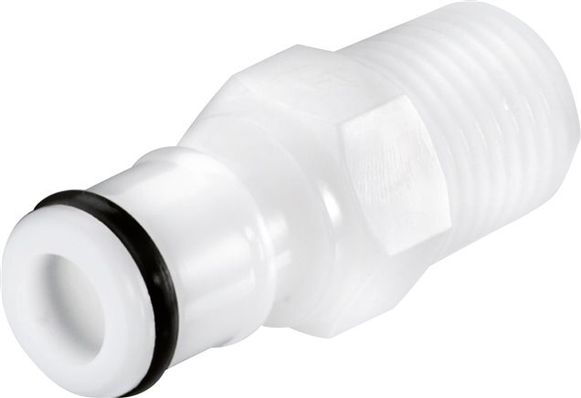 POM DN 6.4 Linktech Coupling Plug 1/4 inch Male NPT Threads Double Shu ...