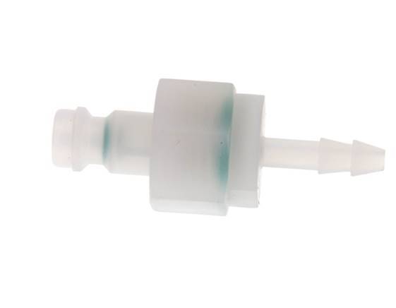 PVDF DN 5 Coupling Plug 4 mm Hose Pillar Double Shut-Off | Tameson.com