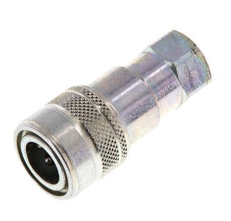 Steel DN 5 Hydraulic Coupling Socket 1/8 inch Female NPT Threads ISO 7 ...