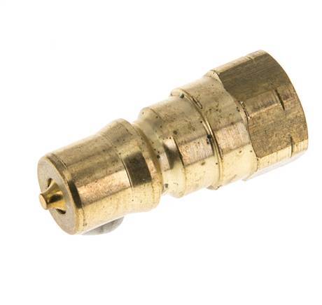 Brass DN 5 Hydraulic Coupling Plug 1/8 inch Female NPT Threads ISO 7241 ...