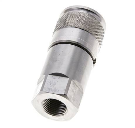 Stainless Steel DN 10 Flat Face Hydraulic Socket G 3/8 inch Female ...