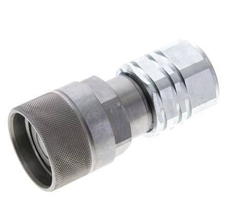 Steel DN 12.8 Flat Face Hydraulic Plug G 3/4 inch Female Threads ISO ...