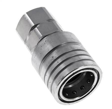 Steel DN 25 Hydraulic Coupling Socket G 1 inch Female Threads ISO 7241-1 A D 34.3mm | Tameson.com