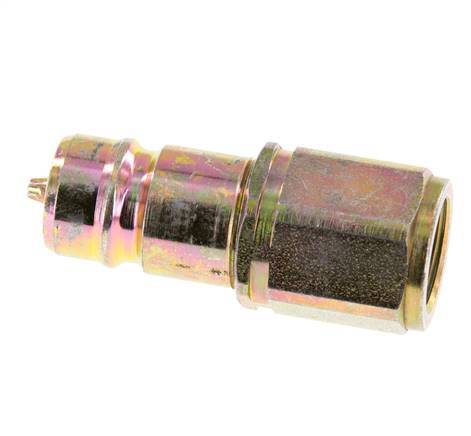 Steel DN 10 Hydraulic Coupling Plug M16x1.5 Female Threads ISO 7241-1 ...