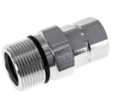 Steel DN 25 Hydraulic Coupling Socket G 3/4 inch Female Threads D M48 ...
