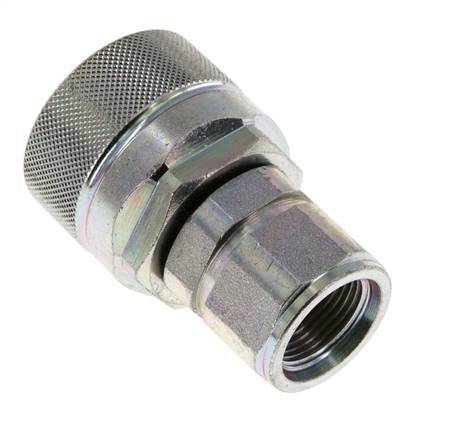 Steel DN 12.5 Hydraulic Coupling Plug M22x1.5 Female Threads ISO 14541 ...