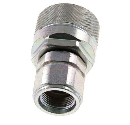 Steel DN 12.5 Hydraulic Coupling Plug M22x1.5 Female Threads ISO 14541 ...