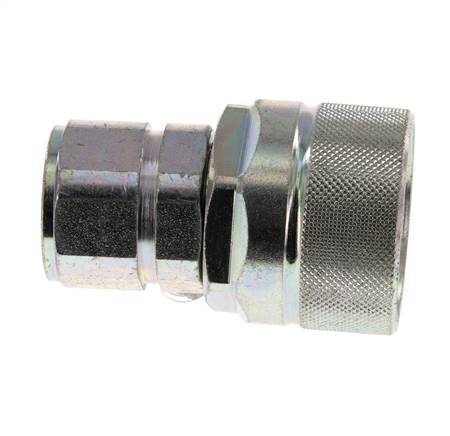 Steel DN 12.5 Hydraulic Coupling Plug M22x1.5 Female Threads ISO 14541 ...