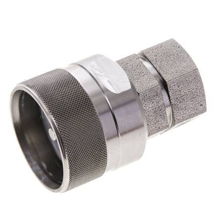 Stainless Steel DN 12.5 Hydraulic Coupling Plug G 1/2 inch Female Threads ISO 14541 D M36 x 2 ...