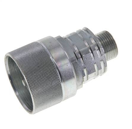 Steel DN 20 Hydraulic Coupling Plug 14 mm S Compression Ring ISO 14541/ ...