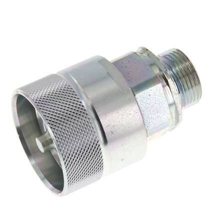 Steel DN 25 Hydraulic Coupling Plug 20 mm S Compression Ring ISO 8434-1 ...