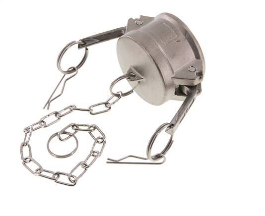 Camlock DN 50 (2'') Stainless Steel Coupling End Cap Type DC MIL-C-274 ...