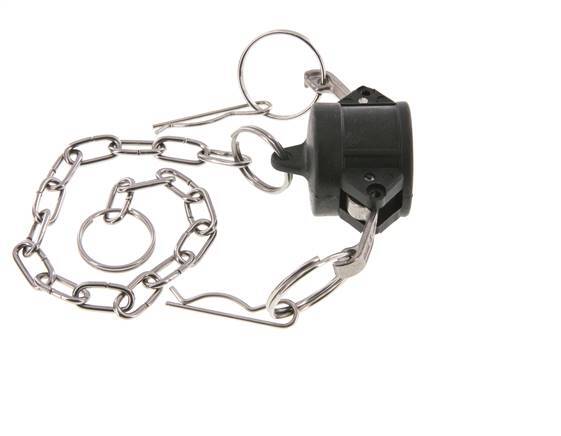 Camlock DN 20 (3/4'') Polypropylene Coupling End Cap Type DC MIL-C-274 ...