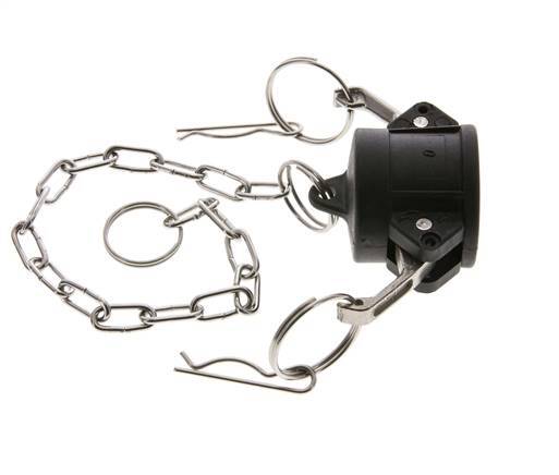 Camlock DN 25 (1'') Polypropylene Coupling End Cap Type DC MIL-C-27487 ...