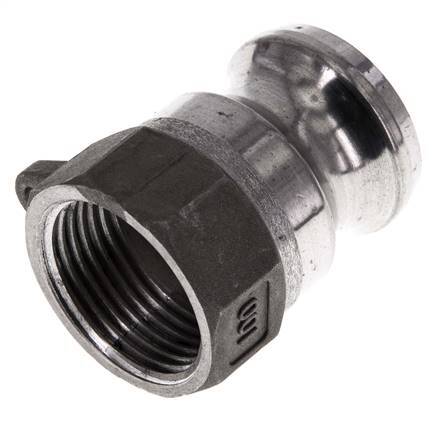 Camlock DN 25 (1'') Aluminium Coupling Rp 1'' Female Thread Type A MIL ...