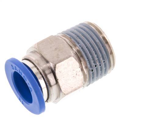 12mm x R1/2'' Push-in Fitting with Male Threads Brass/PA 66 NBR [2 Pie ...