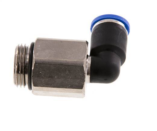 8mm x G3/8'' 90deg Elbow Push-in Fitting with Male Threads Brass/PA 66 ...
