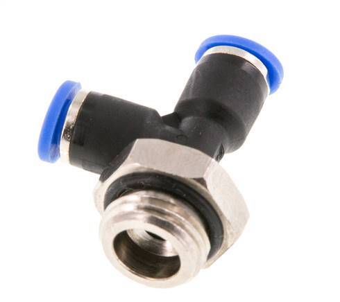 4mm x G1/4'' Right Angle Tee Push-in Fitting with Male Threads Brass/P ...