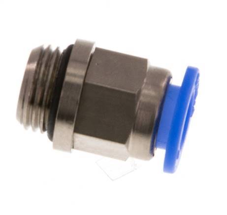 6mm x G1/8'' Push-in Fitting with Male Threads Brass/POM NBR Compact D ...