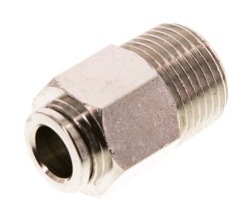 8mm x R3/8'' Push-in Fitting with Male Threads Brass FKM [2 Pieces ...