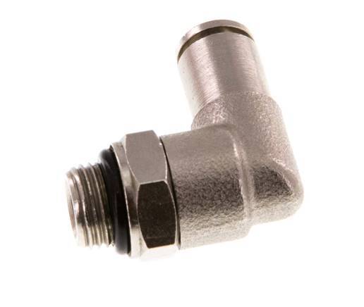 4mm x G1/8'' 90deg Elbow Push-in Fitting with Male Threads Brass NBR ...