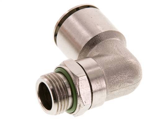 16mm x G3/8'' 90deg Elbow Push-in Fitting with Male Threads Brass FKM ...