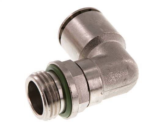 16mm x G1/2'' 90deg Elbow Push-in Fitting with Male Threads Brass FKM ...