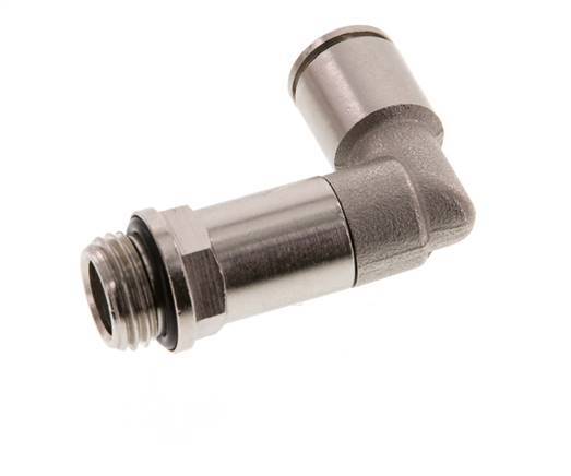 8mm x G1/4'' 90deg Elbow Push-in Fitting with Male Threads Brass NBR ...