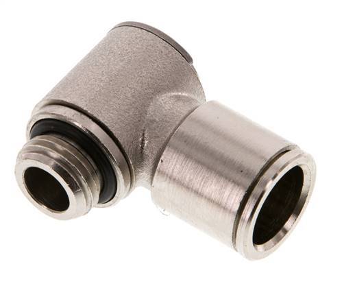 12mm x G1/4'' 90deg Elbow L-shape Push-in Fitting with Male Threads Br ...