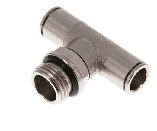 12mm x G1/2'' Inline Tee Push-in Fitting with Male Threads Brass NBR ...