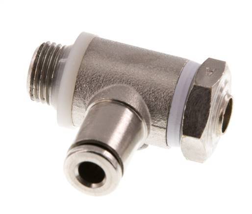 Flow Control Valve Meter-In Elbow 4 mm - G1/8'' Brass Slotted Screw Ba ...