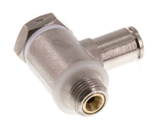 Flow Control Valve Meter-In Elbow 4 mm - G1/8'' Brass Slotted Screw ...