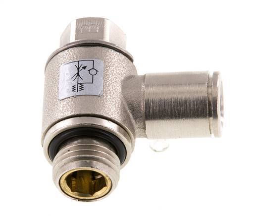 Flow Control Valve Meter-Out Elbow 8 mm - G1/4'' Brass Slotted Screw ...