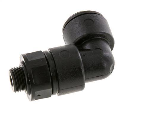 8mm x G1/8'' 90deg Elbow Push-in Fitting with Male Threads POM NBR Rot ...