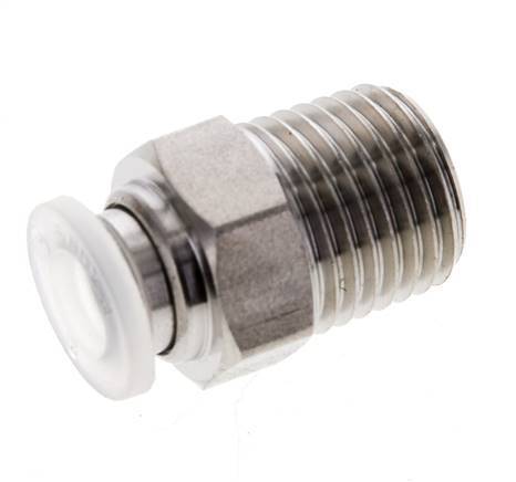 12mm x R1/2'' Push-in Fitting with Male Threads Stainless Steel/PA EPDM ...