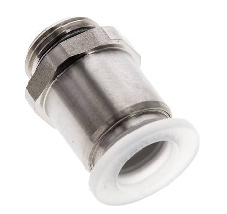 12mm x G3/8'' Push-in Fitting with Male Threads PA/Stainless Steel EPDM ...