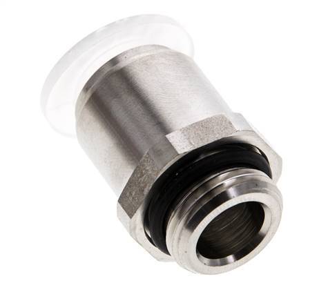 12mm x G3/8'' Push-in Fitting with Male Threads PA/Stainless Steel EPDM ...