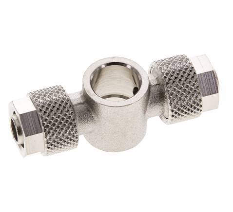 8x6 & G1/8'' Nickel plated Brass Banjo Tee Push-on Fitting [2 Pieces ...