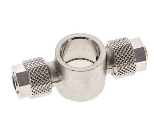 8x6 & G1/4'' Nickel plated Brass Banjo Tee Push-on Fitting [2 Pieces ...