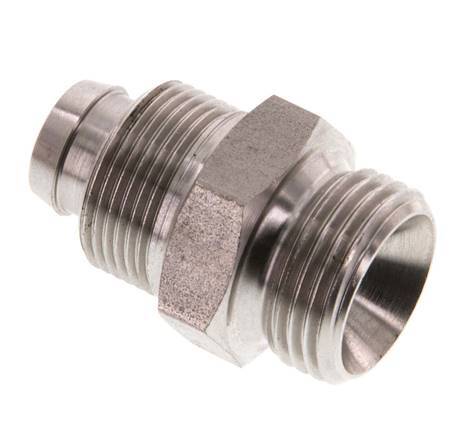 12x10 & G3/8'' Stainless Steel 1.4571 Straight Push-on Fitting with Ma ...