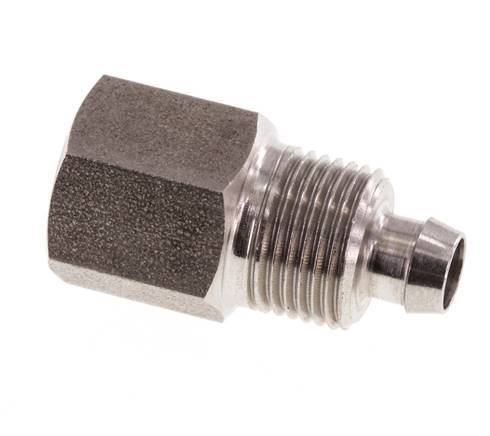 8x6 & G1/8'' Stainless Steel 1.4571 Straight Push-on Fitting with ...