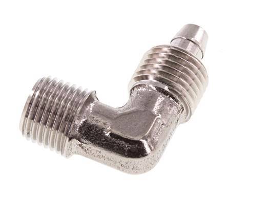 6x4 & R1/8'' Stainless Steel 1.4404 Elbow Push-on Fitting with Male Th ...