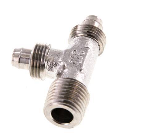 8x6 & R1/4'' Stainless Steel 1.4305 Right Angle Tee Push-on Fitting wi ...