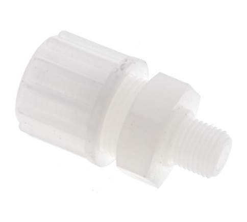 16x10mm & G1/4'' PVDF Straight Compression Fitting with Male Threads 1 ...