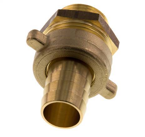 19 mm (3/4'') & G3/4'' Brass Hose Barb MaleConical Sealing NBR Wing Nu ...
