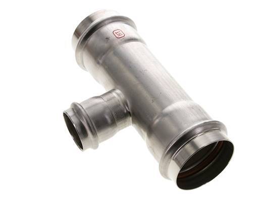 Tee Press Fitting - 35mm Female & 54mm - Stainless Steel | Tameson.com