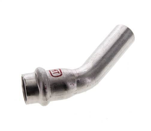 45deg Elbow Press Fitting - 15mm Female & 15mm Male - Stainless Steel ...