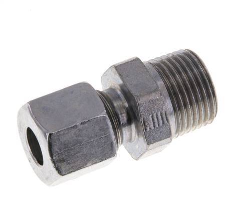 8L & R3/8'' Zink plated Steel Straight Cutting Fitting with Male ...